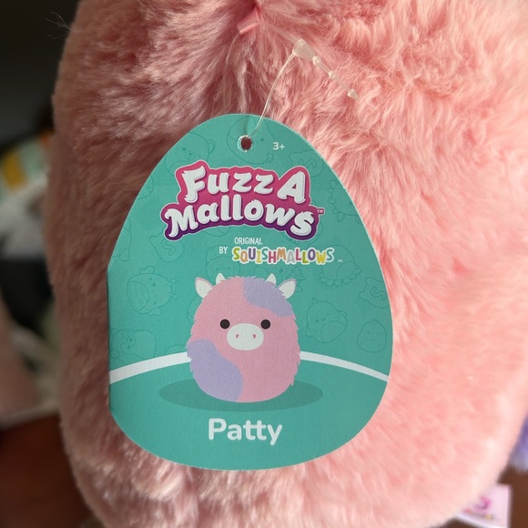 Squishmallows | Accessories | Patty The Pink And Purple Cow Fuzzamallow ...